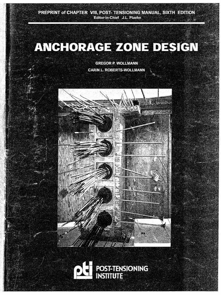 PTI - Anchorage - Zone - Design Single PDF | PDF | Prestressed Concrete ...