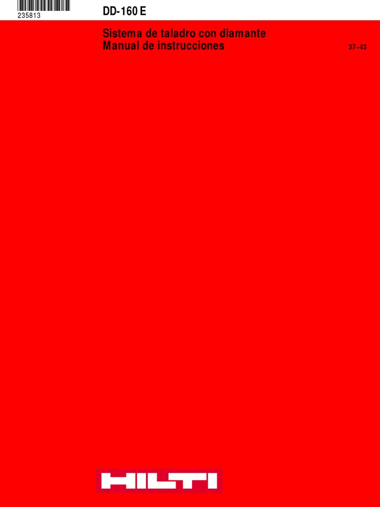 Dd160-E Om | PDF | Perforar | Tornillo