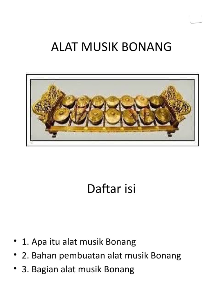 Alat Musik Bonang | PDF