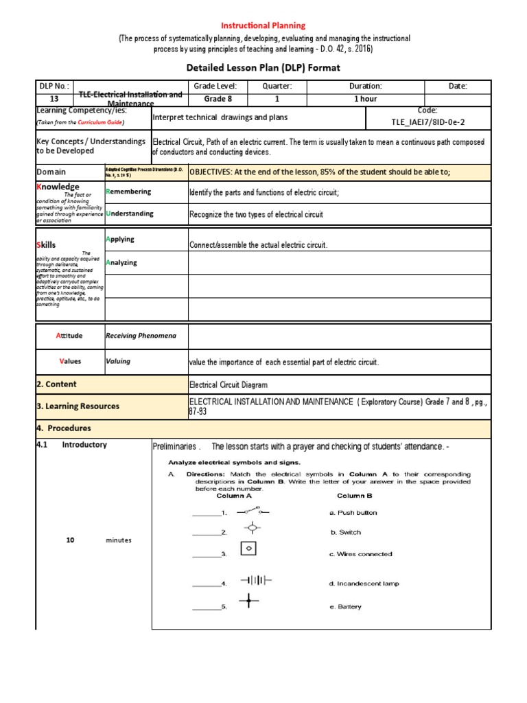 DLP Tle | PDF | Series And Parallel Circuits | Switch