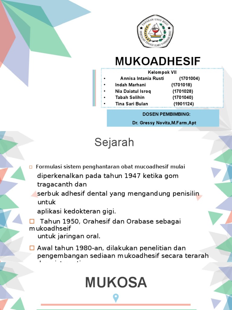 Sistem Mukoadhesif dalam Penghantaran Obat | PDF