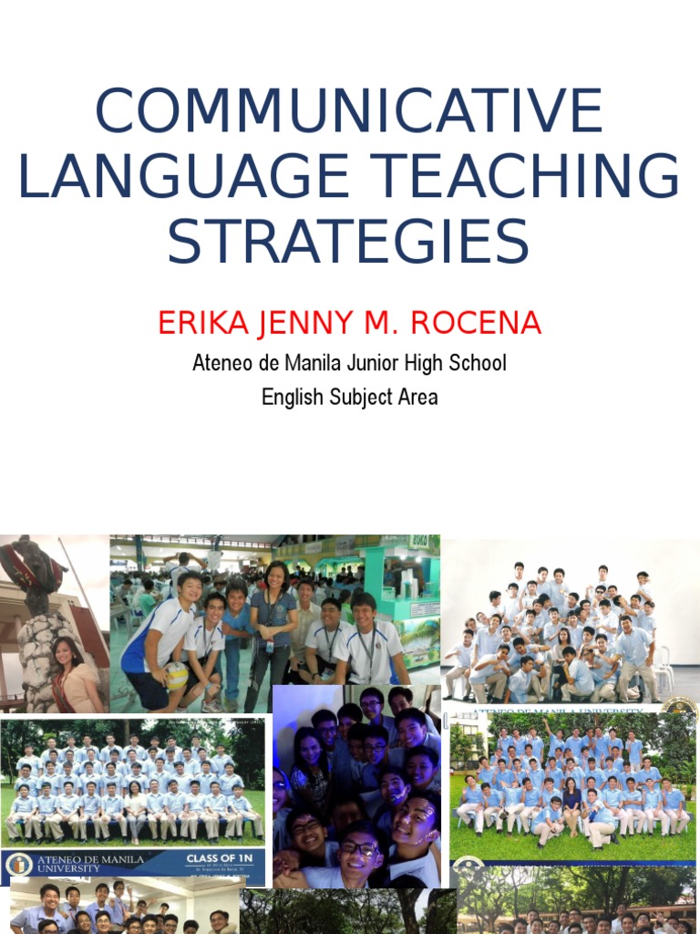 Communicative Language Teaching Strategies Pdf Language Education