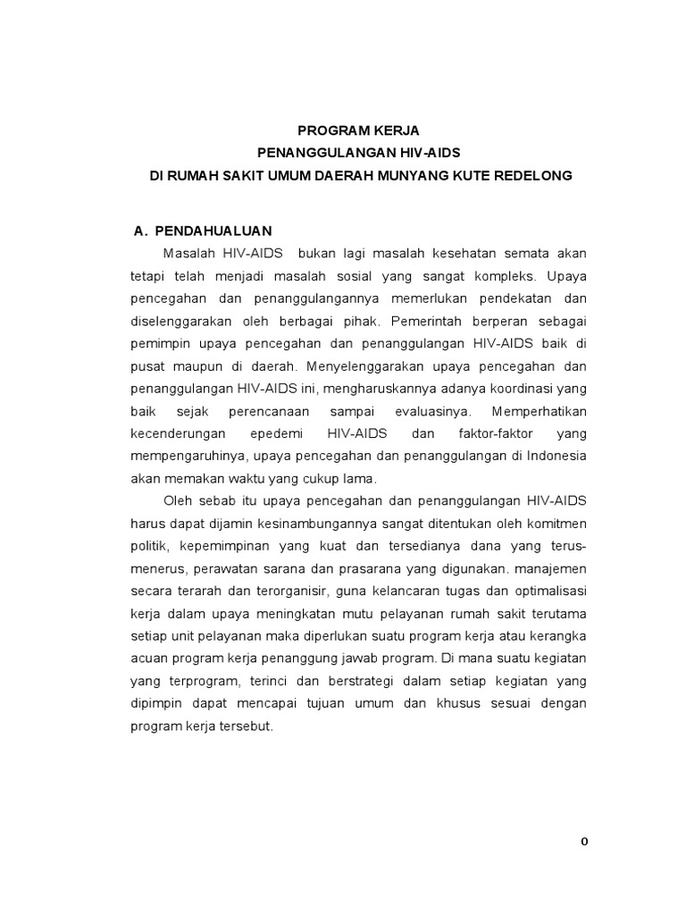 Program Kerja RS MK | PDF