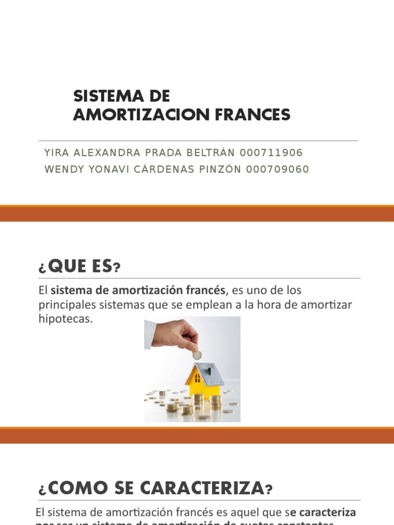 Sistema de Amortizacion Frances | PDF | Hipoteca Comercial | Finanzas y administración del dinero
