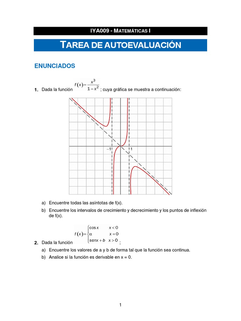 IYA009 Tarea Esp - v0r0 | PDF | Derivado | Integral