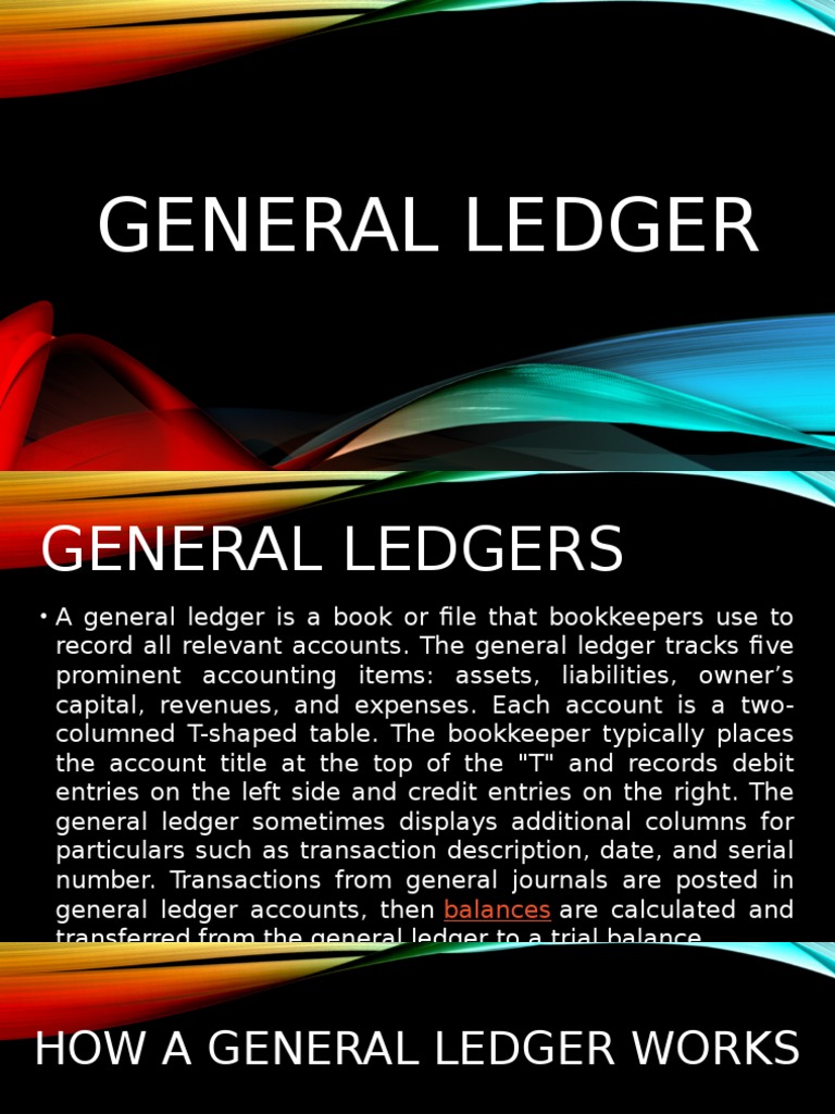General Ledger | PDF | Debits And Credits | Bookkeeping