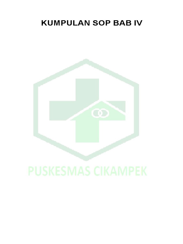 Sop Bab 4.1 Sop Identifikasi Kebutuhan Masyarakat | PDF