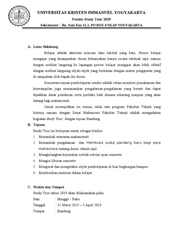 LPJ Study Tour | PDF