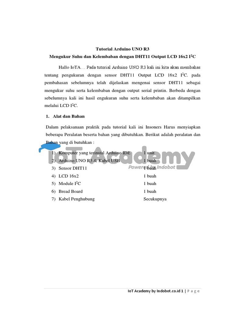 Tutorial Arduino UNO R3 Mengukur Suhu Dan Kelembaban Dengan DHT11 ...