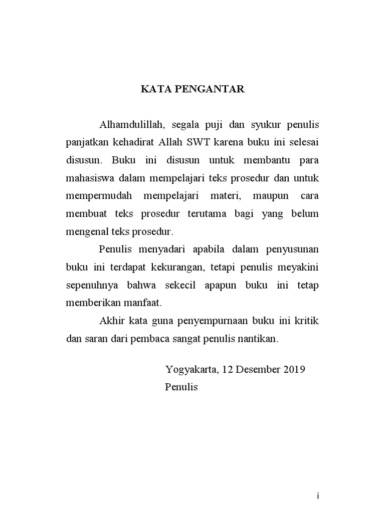 Buku Teks Prosedur | PDF