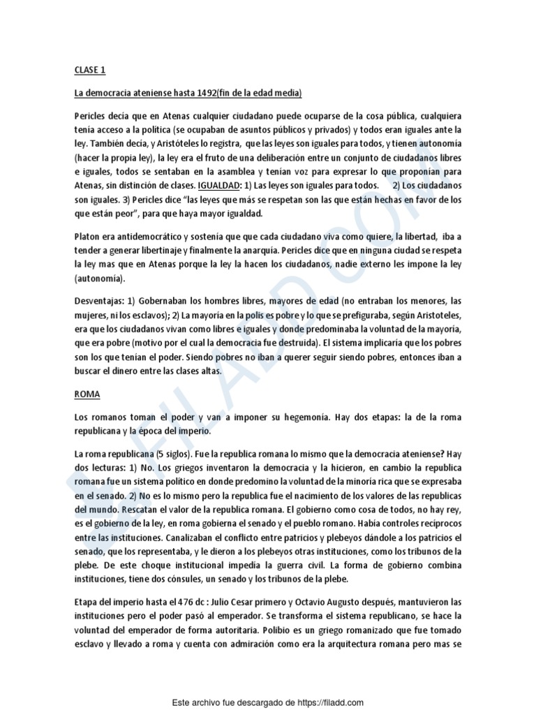 Teoria Del Estado Gargarella Pdf Republica Romana Liberalismo