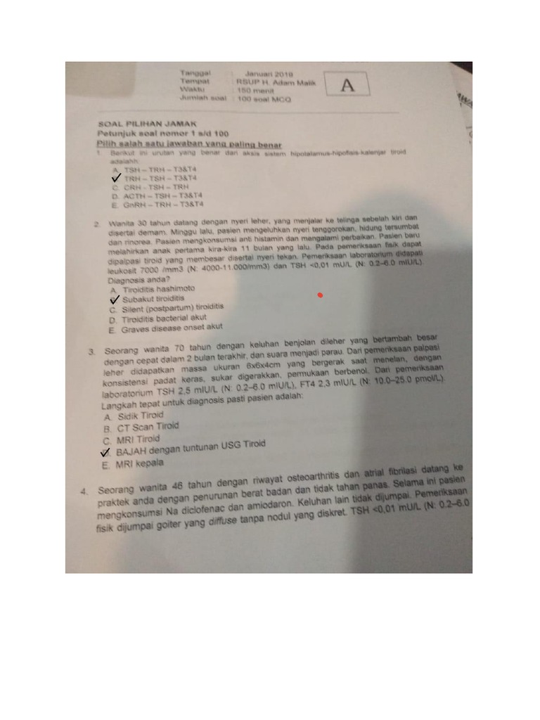 Soal Ppds Ipd Jan-Usu | PDF