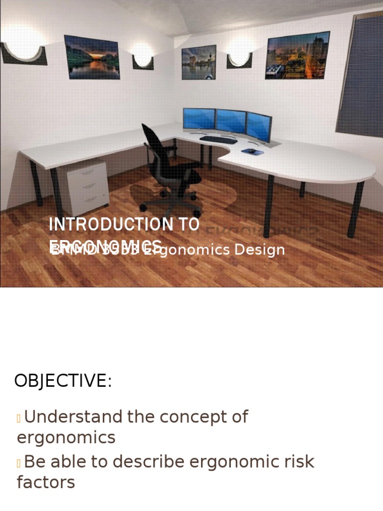Introduction to Ergonomics Overview | PDF | Human Factors And ...