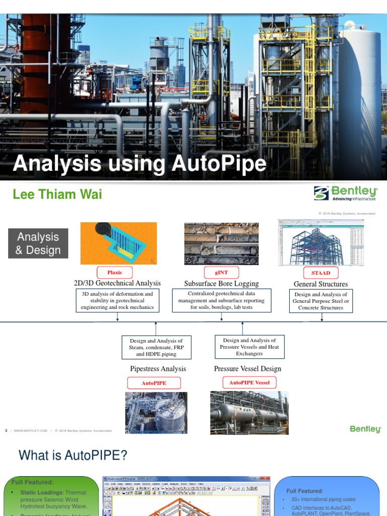 Bentley Going Digital - AutoPIPE | PDF | Geotechnical Engineering ...