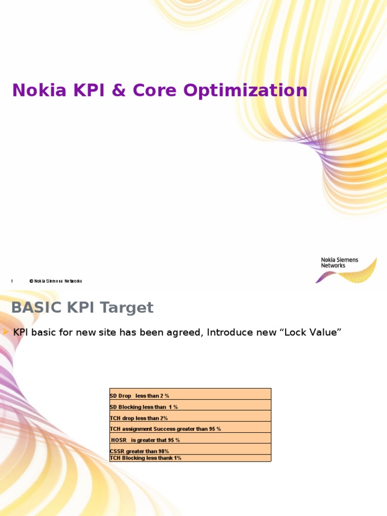 Nokia 2G RAN KPI Optimization | PDF | Telecommunications | Networks