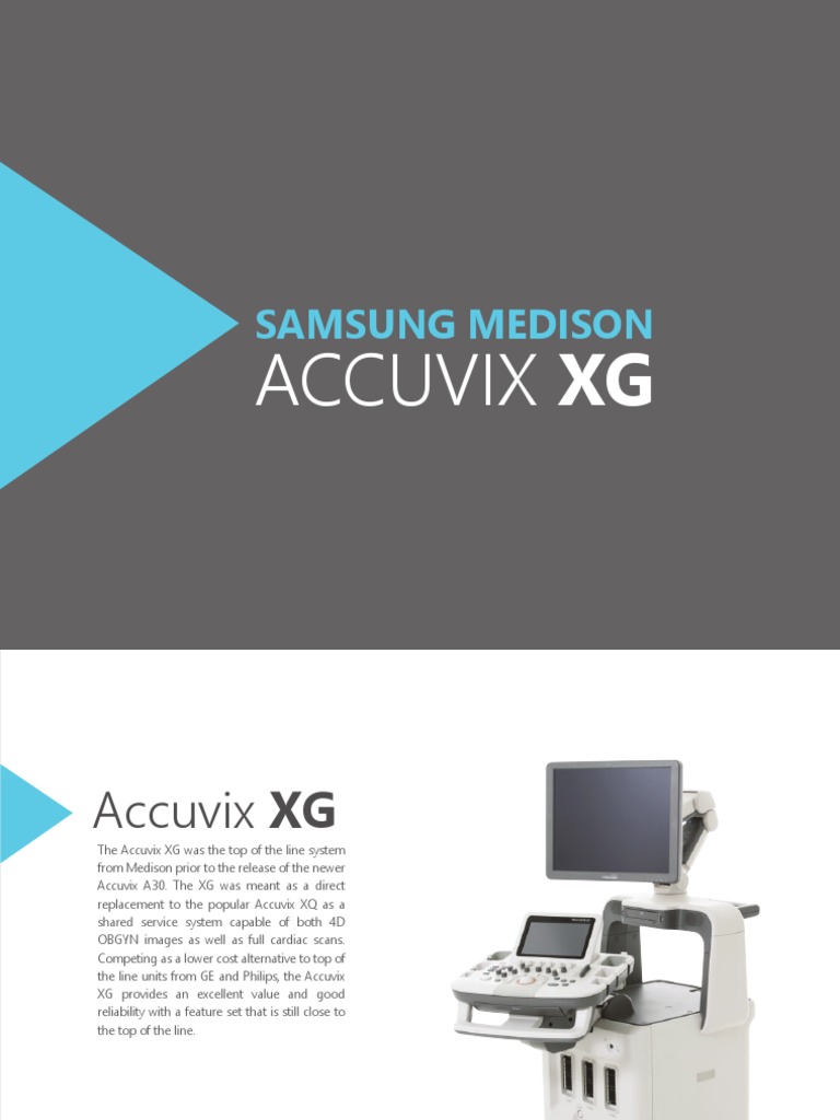 Samsung Medison Accuvix XG Features | PDF | Medical Ultrasound ...