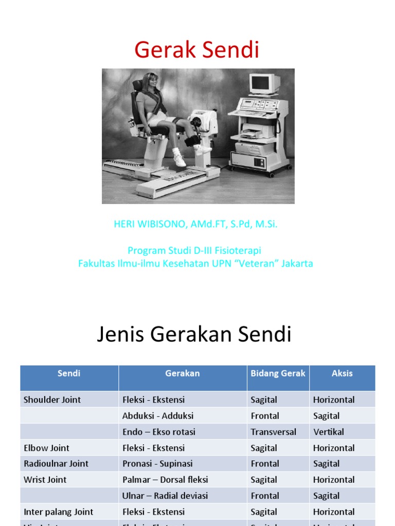 Gerak Sendi | PDF