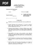 Answer With Cross-Claim Sample | PDF | Complaint | Lawsuit