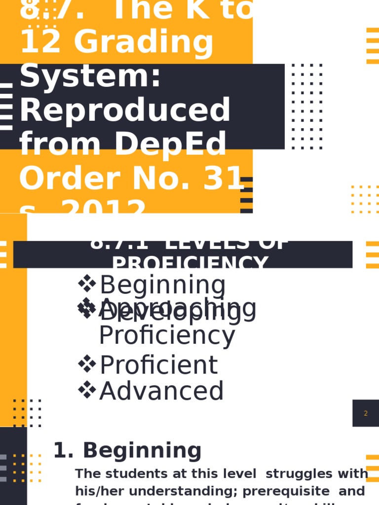 k-12 Grading System | PDF | Behavior Modification | Psychological Concepts