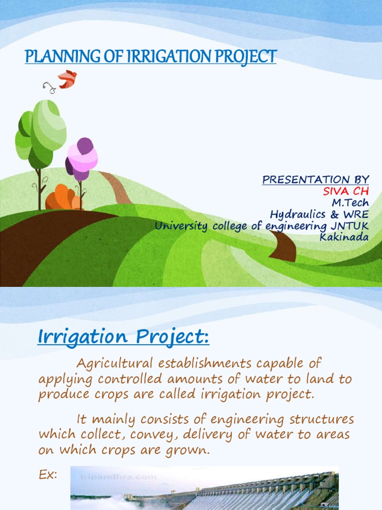 Planning of Irrigation Project | PDF | Irrigation | Dam