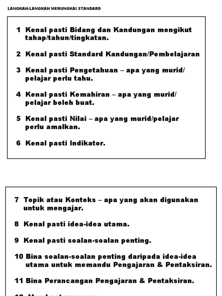 Merungkai Standard Pembelajaran Bahasa | PDF