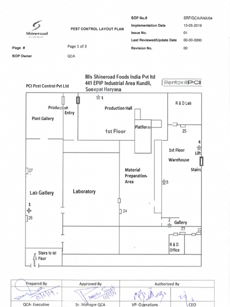 Pest Control Layout Plan PDF | PDF