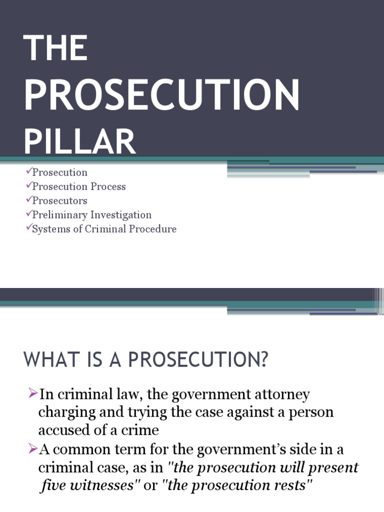 Output Prosecution and Courts Pillar | PDF | Plea | Prosecutor