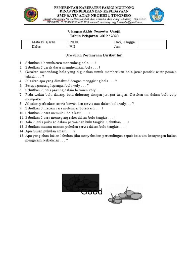 Soal PJOK Kls 7 | PDF