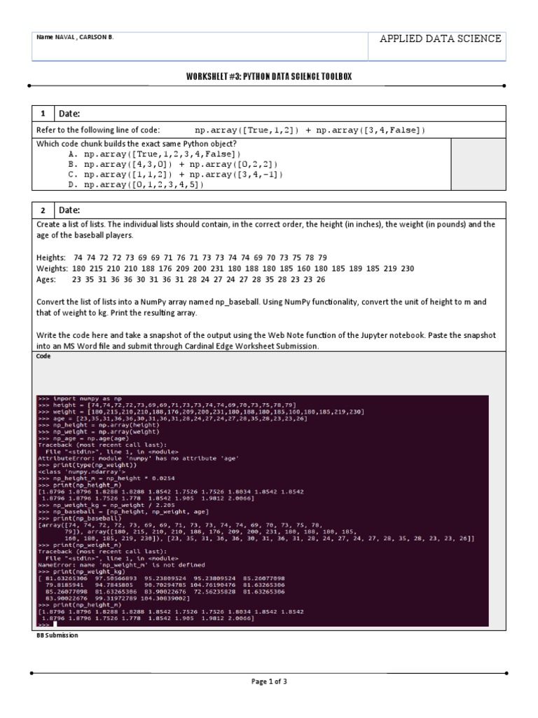 WS#3 Python Data Science Toolbox NAVAL | PDF | Software Engineering | Software