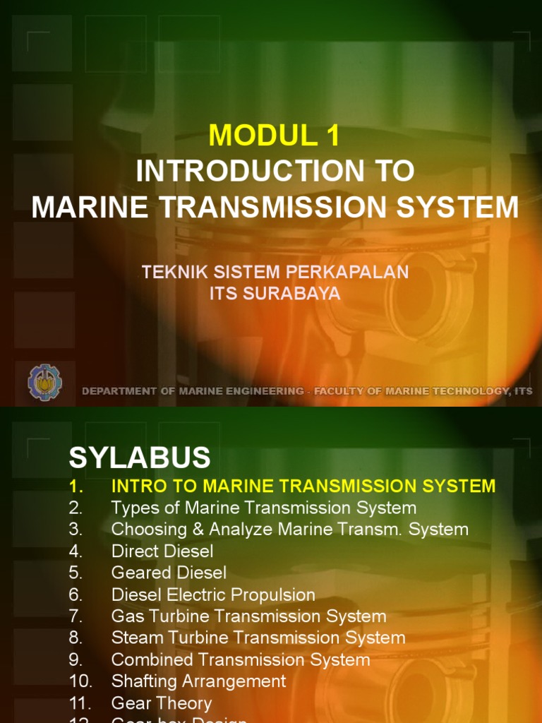 Chapter 1 Introduction To Marine Transmission System | PDF | Propeller ...