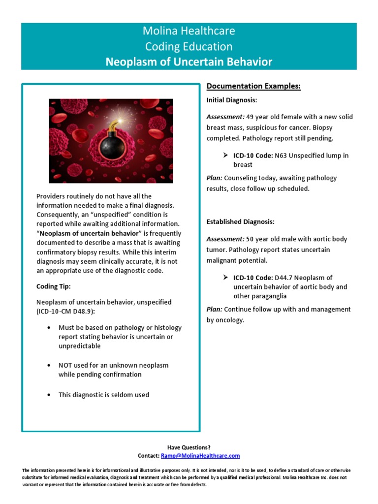Neoplasm of Uncertain Behavior | PDF | Neoplasms | Pathology