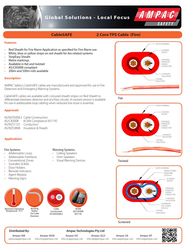 Fire Alarm Cable Specifications | PDF | Insulator (Electricity ...