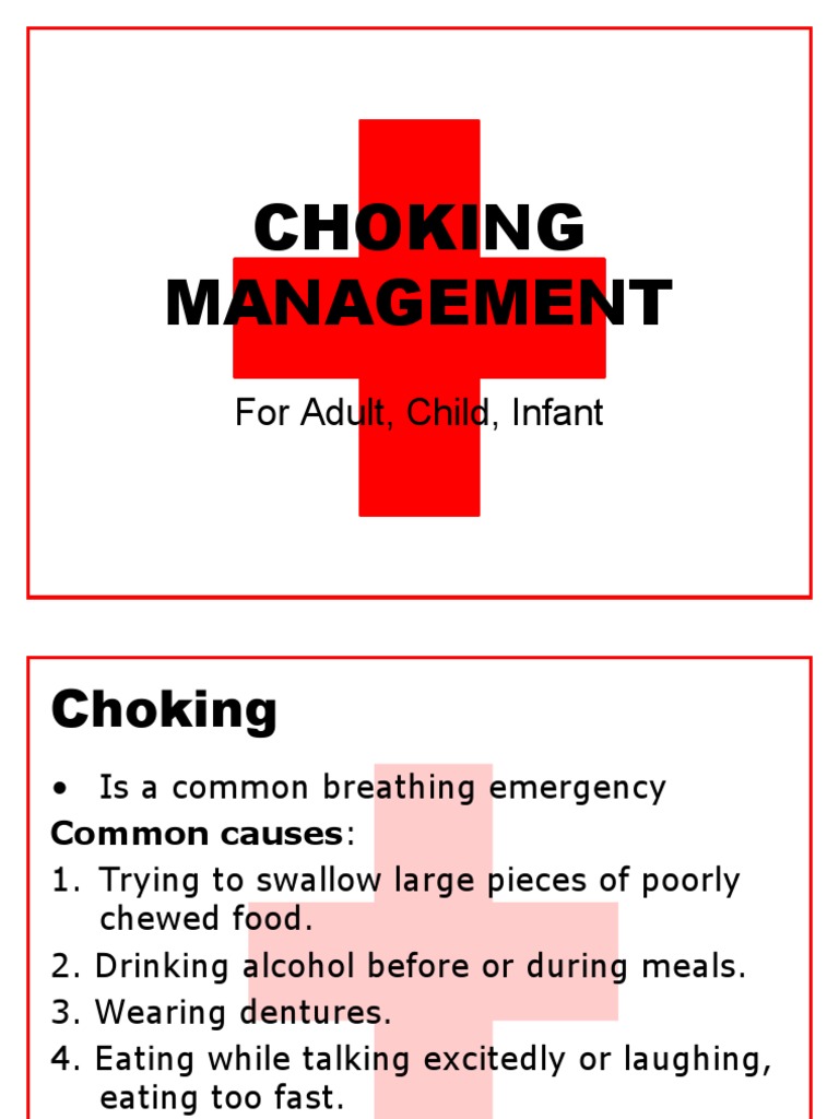 Choking Management Guidelines for All Ages | PDF | Self-Improvement ...