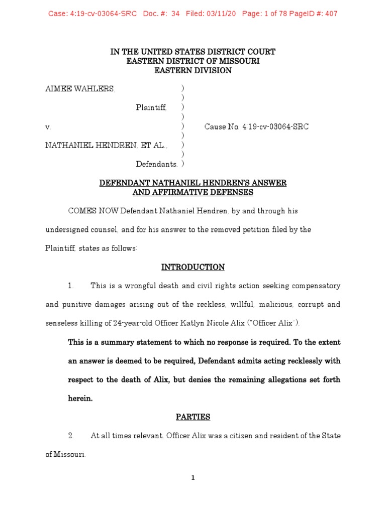 Affirmative Defenses To Negligence