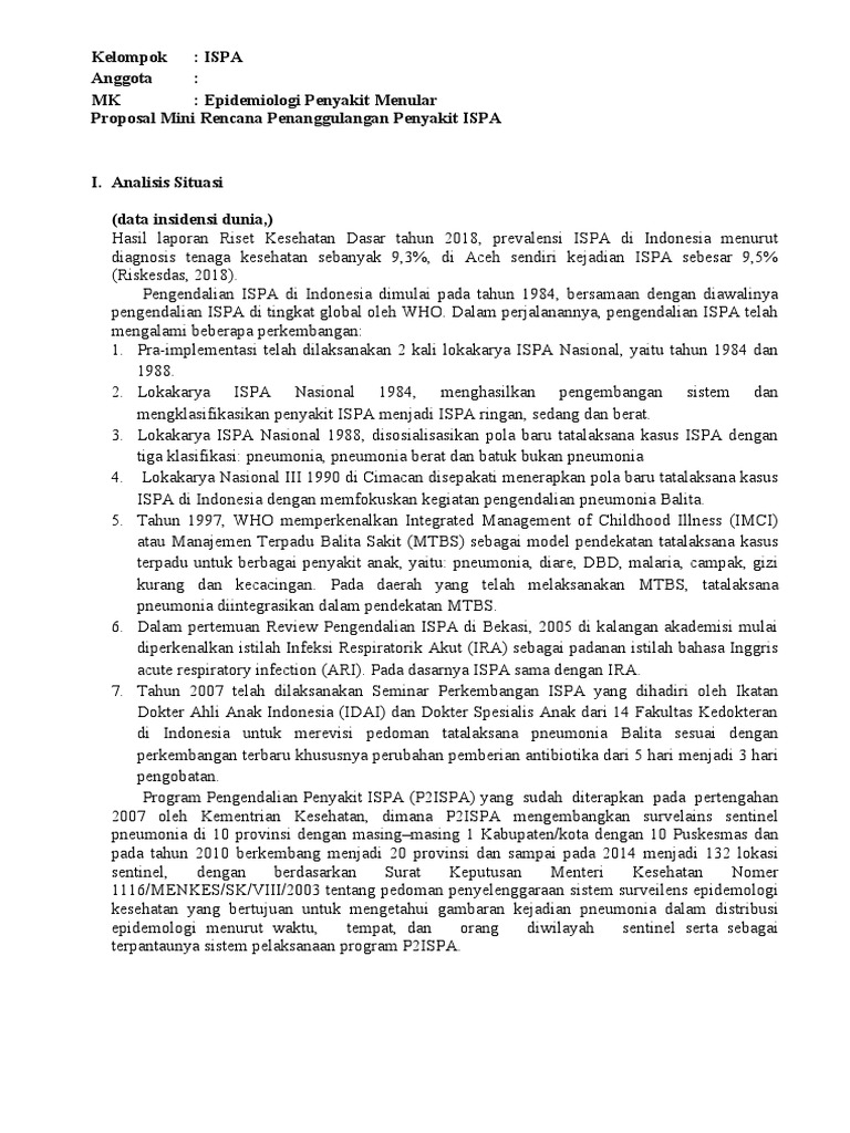 Proposal Mini Ispa | PDF