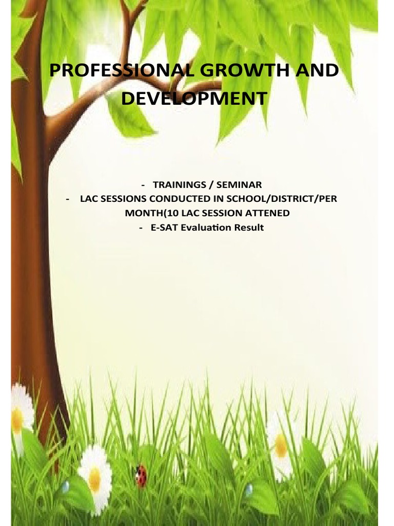 Professional Growth and Development | PDF