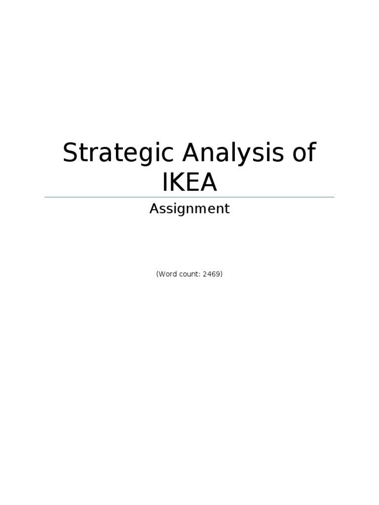 IKEA Strategy Final | PDF | Strategic Management | Competition