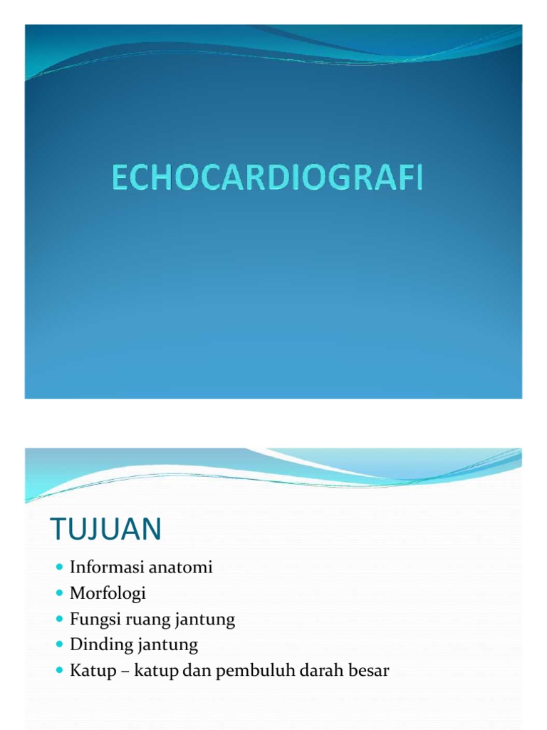 Kuliah ECHOCARDIOGRAFI | PDF