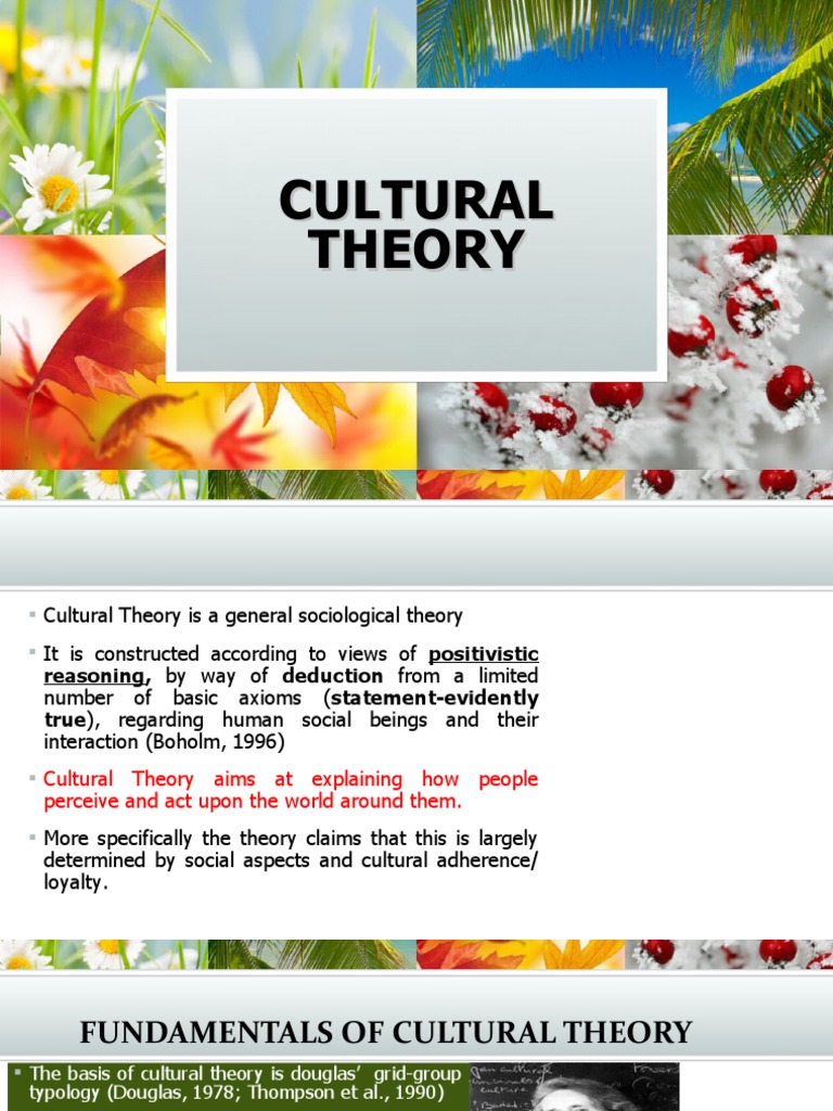 Cultural Theory-Introduction To Culture Edited-V1 (Autosaved) | PDF ...