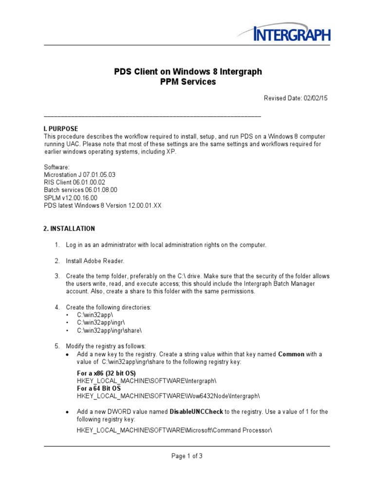 PDS Client On Windows 8 | PDF | Windows Registry | Installation ...