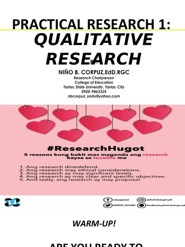 Practical Research 1 Qualitative 2 | PDF | Qualitative Research ...