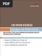 Email Mobile Database of Car Owners Sample 1 | PDF