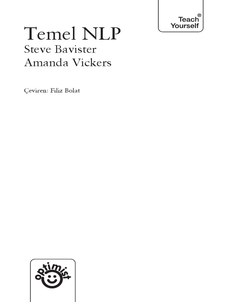 Temel NLP Steve Bavister Amanda Vickers. Çeviren - Filiz Bolat | PDF