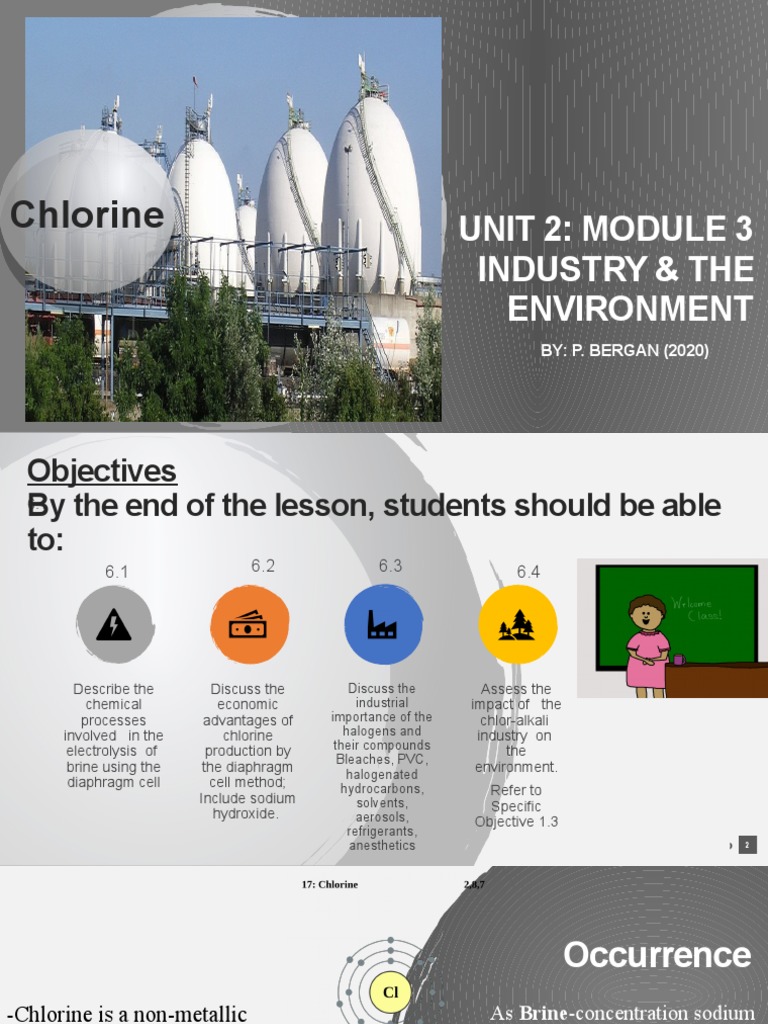 Chlorine Cape Chem Unit 2 Mod 3 | PDF | Chlorine | Bleach