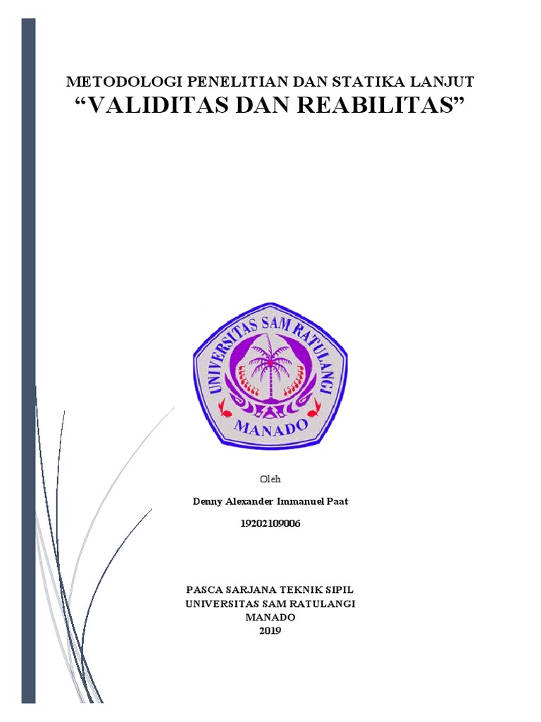 Validitas Dan Reabilitas | PDF
