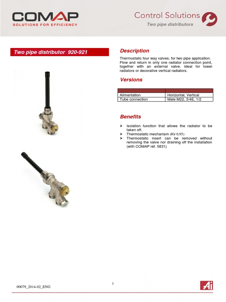 Comap Uronski Ventili | PDF | Pipe (Fluid Conveyance) | Valve