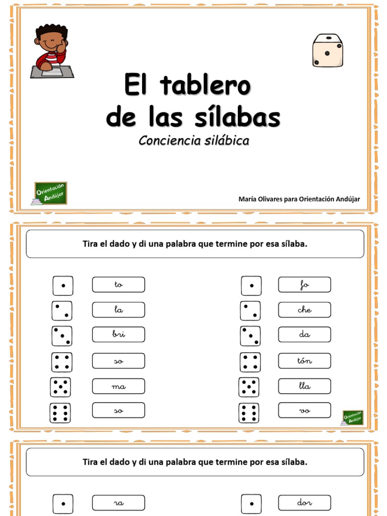 Tablero Silabas Final | PDF