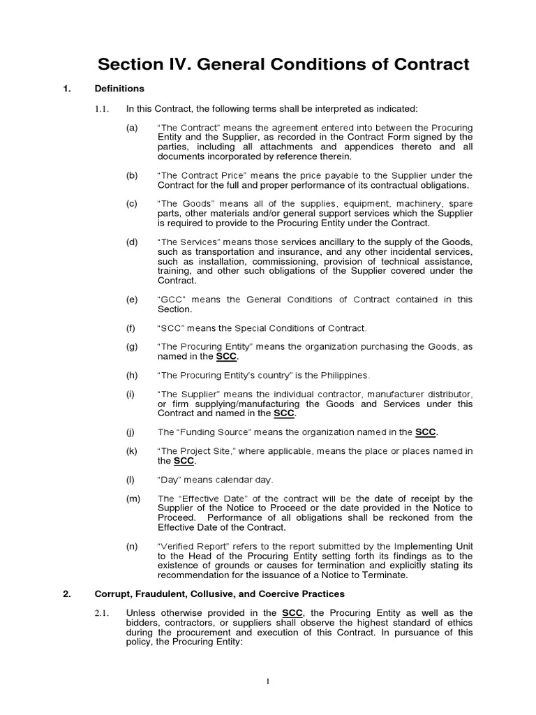 General Conditions of Contract PDF | PDF | Arbitration | Payments