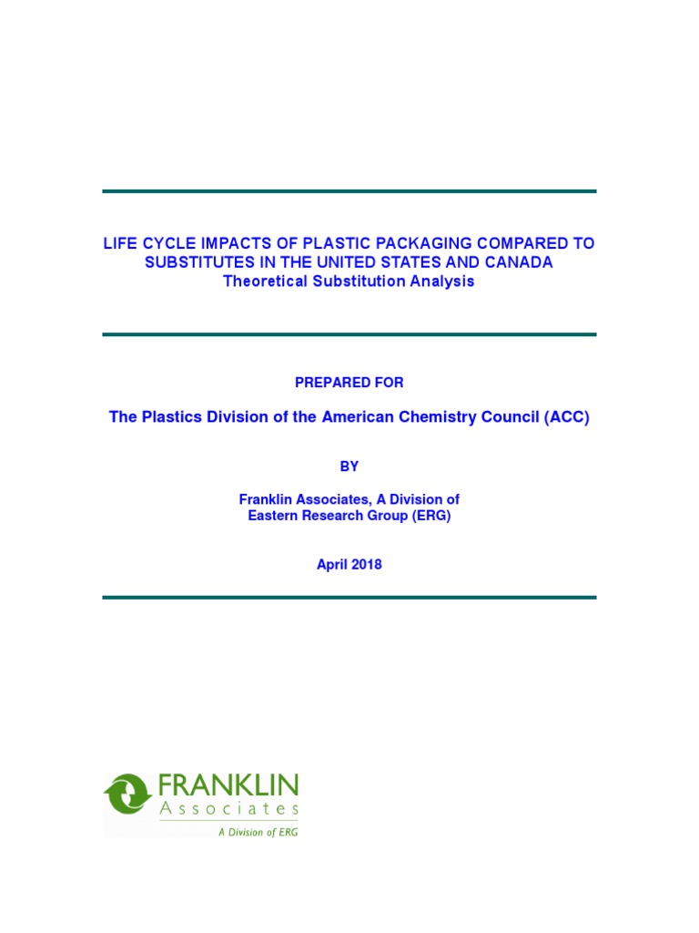 LCI Analysis & Comparison of Plastics | PDF | Life Cycle Assessment ...