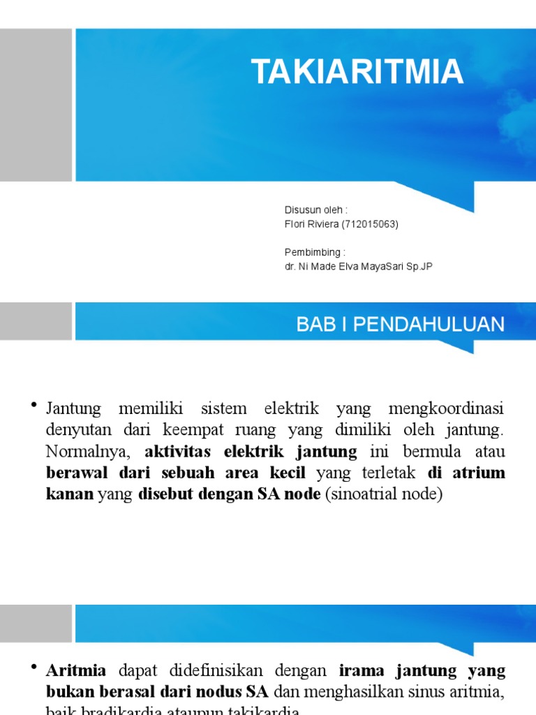 Tatalaksana dan Jenis Takiaritmia | PDF